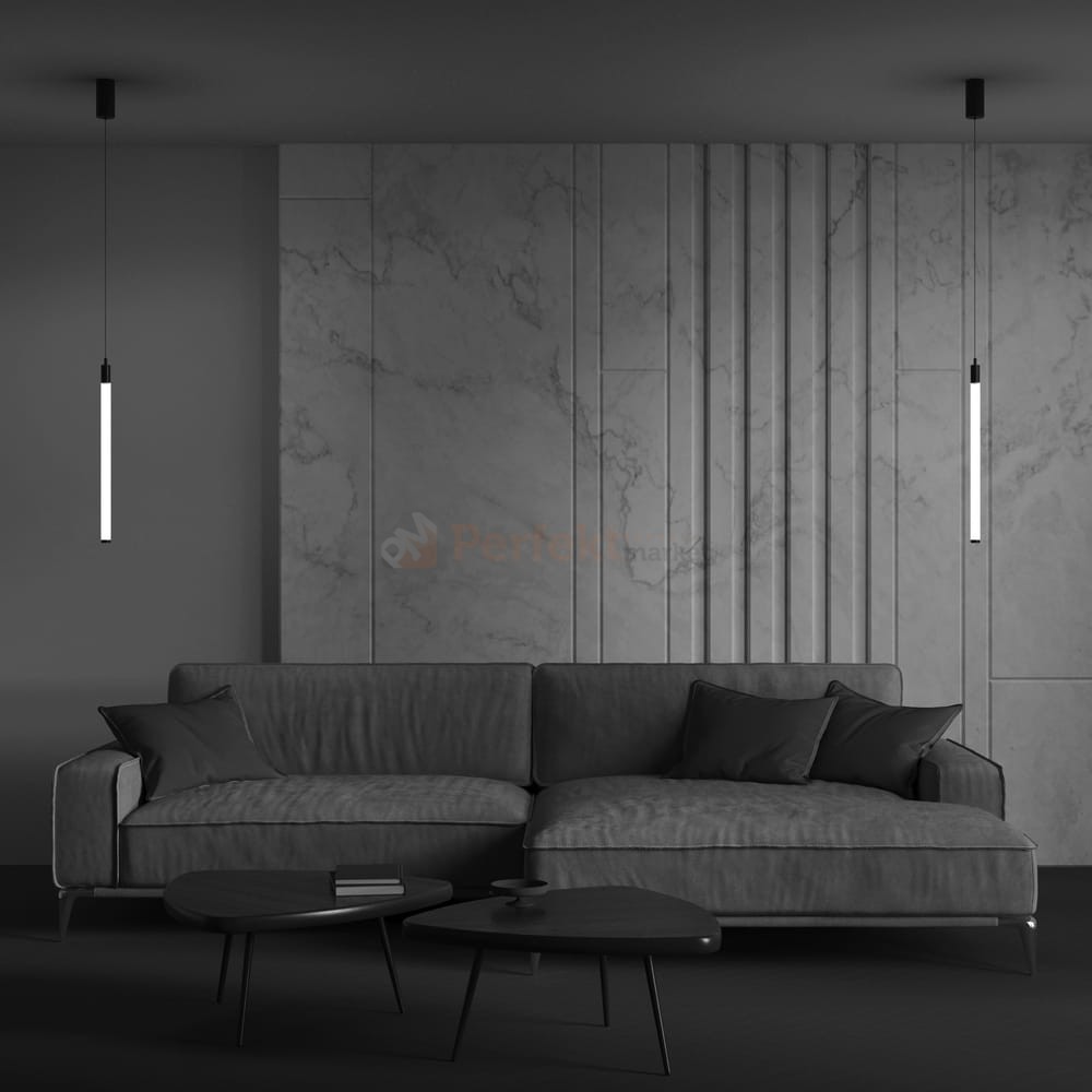 Lampa wisząca Ray czarna tuba LED 10W 3000K 50cm Maytoni P022PL-L10B ...